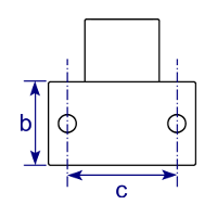 Interclamp 145 Railing Side Support (Horizontal) Tube Clamp Fitting ...