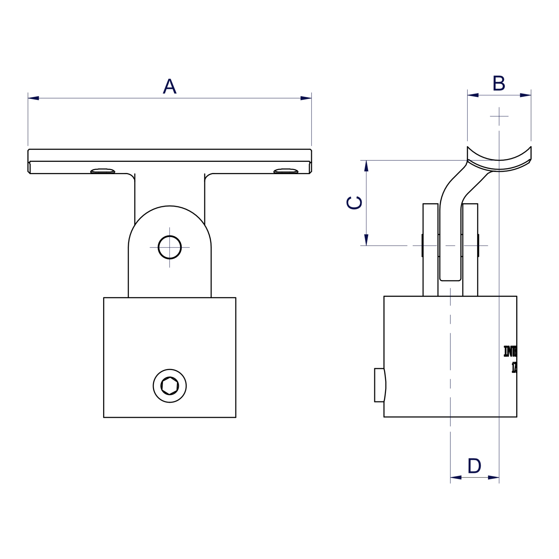 Interclamp 753 - DDA Assist Offset Variable Saddle Fitting - Modular ...